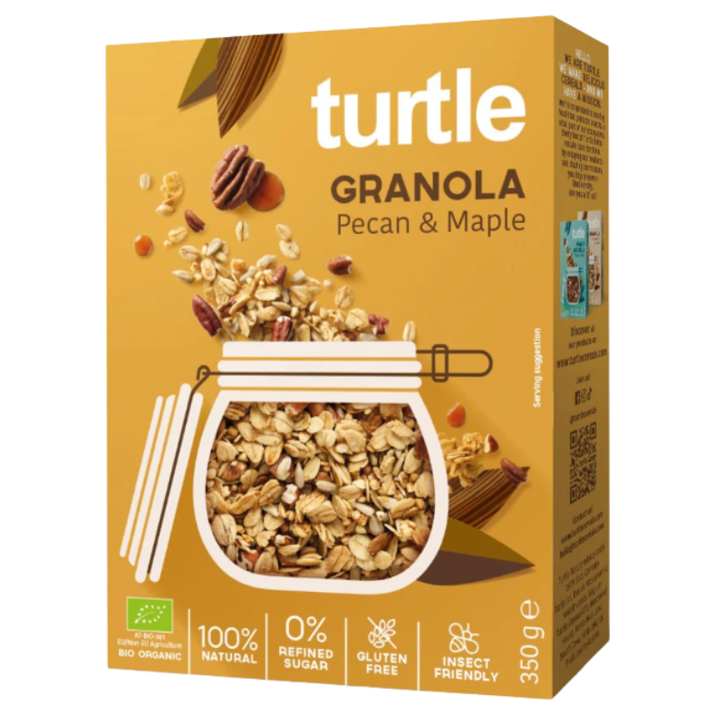 Turtle Granola Pecan Maple (350G) – Mrs Free Singapore