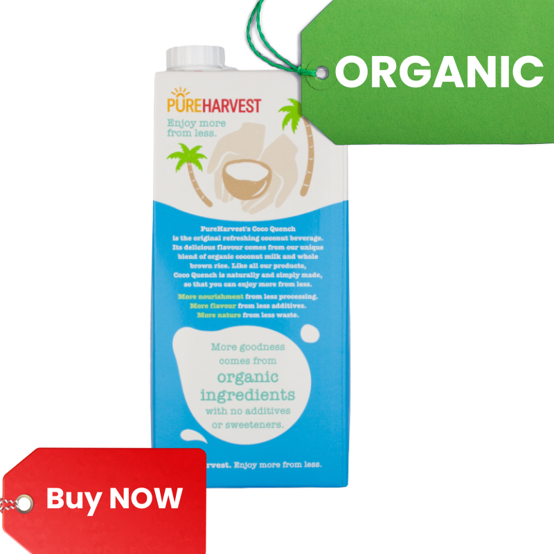 Pure Harvest ORGANIC Coco Quench Coconut (Unsweetened) (1 litre) – Mrs ...